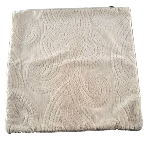 Pier 1 | Bedding | Pier Square Pillow Cover Tapestry Chenille Beige ...
